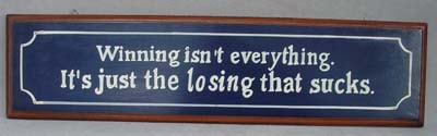 Wooden Losing Sign - Globe Imports
