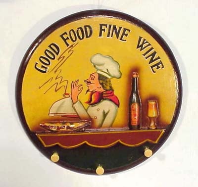 Wooden Good Food Sign - Globe Imports