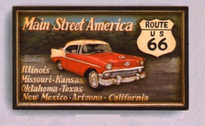 Wooden Main Street America Sign - Globe Imports