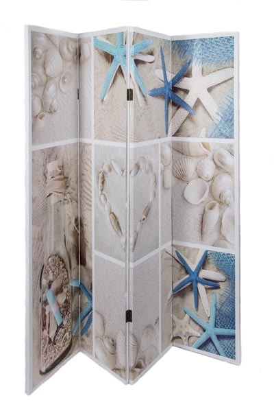 Beach Collage Room Divider - Globe Imports