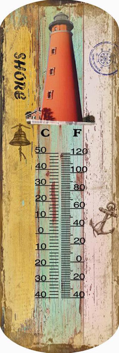 Ponce Inlet Lighthouse Thermometer - Globe Imports