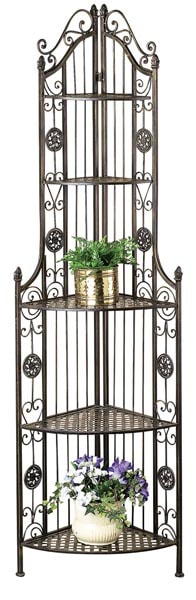 Metal Corner Shelf - Globe Imports