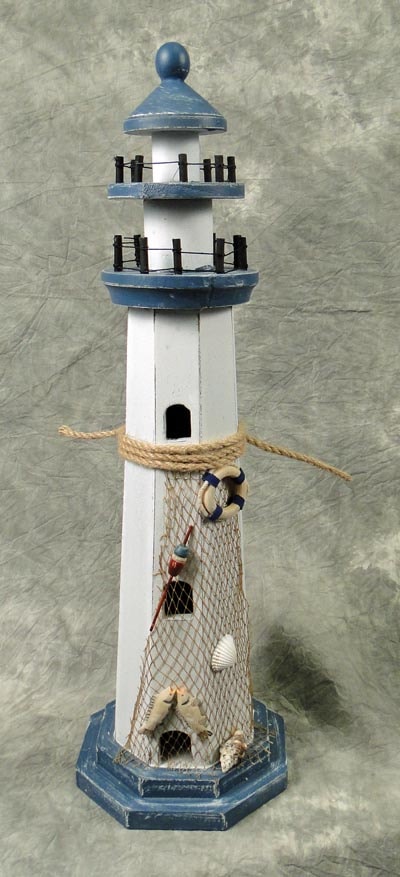 Rustic Standing Lighthouse - Globe Imports