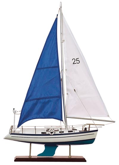 Model Sloop Sailboat - Globe Imports