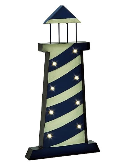 Metal LED Wall Lighthouse - Globe Imports