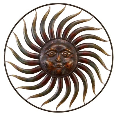 Metal Wall Sun Ring - Globe Imports