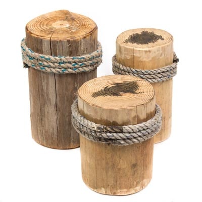Assorted Decorative Wood Piling - Globe Imports