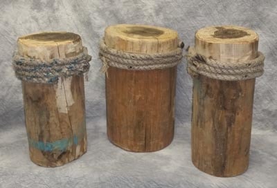 Assorted Decorative Wood Piling - Globe Imports