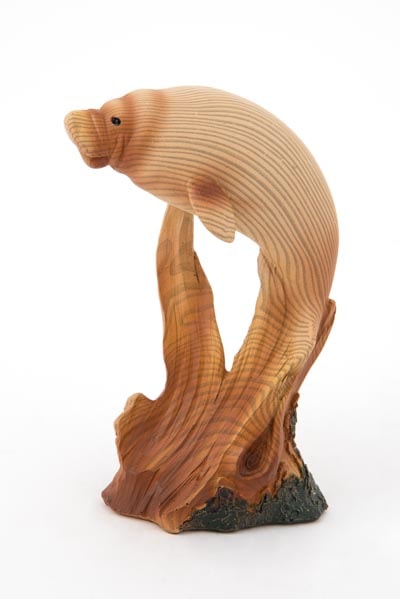 Wood Look Manatee Figurine - Globe Imports