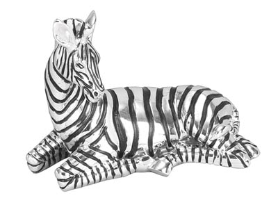 Black and Silver Zebra - Globe Imports