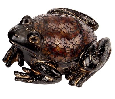 Decorative Frog with Inlaid Mosaic - Globe Imports