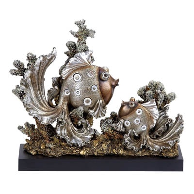 Whimsical Fish Sculpture - Globe Imports