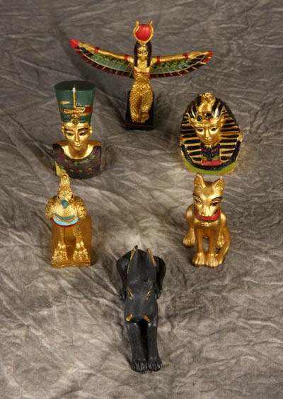 Set of 6 Miniature Egyptian Figures - Globe Imports