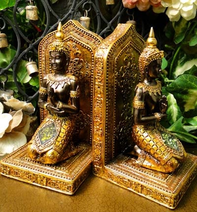Thai Buddha Bookends - Globe Imports