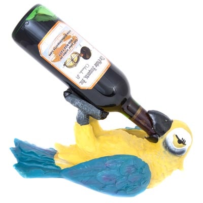 Drinking Parrot Wine Bottle Holder - Globe Imports