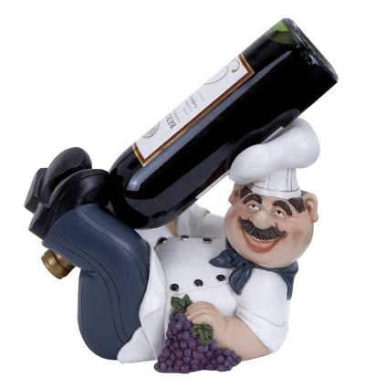 Chef Wine Bottle Holder - Globe Imports