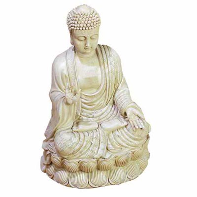 Ivory Colored Buddha - Globe Imports