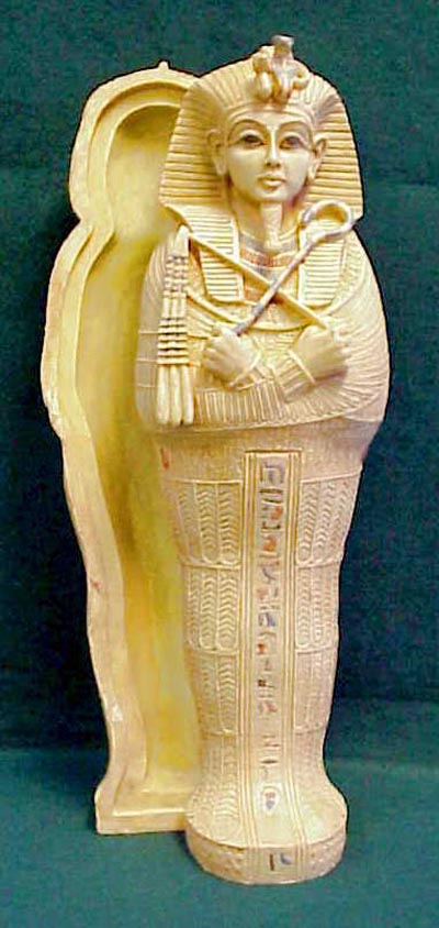 Polyresin Sarcophagus Box - Globe Imports