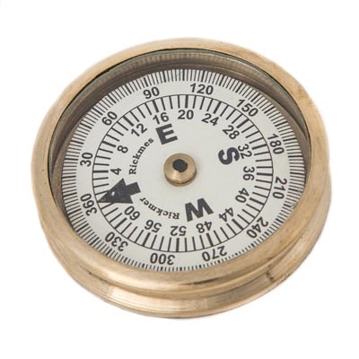 Brass Gimbaled Compass - Globe Imports