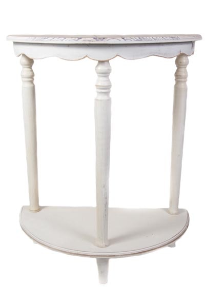 Half Round Nautical Accent Table - Globe Imports