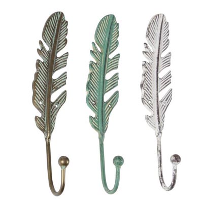 Assorted Metal Feather Hook - Globe Imports