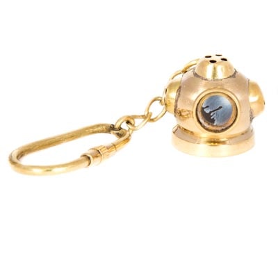 Diving Helmet on Key Chain - Globe Imports