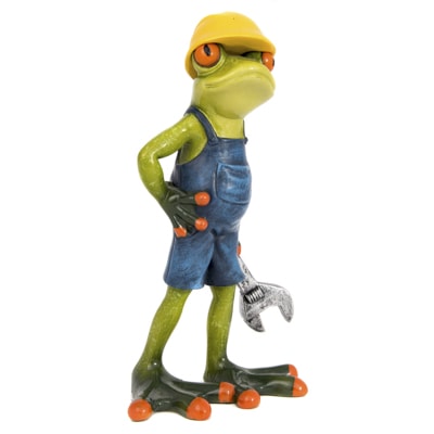 Worker Frog with Wrench - Globe Imports