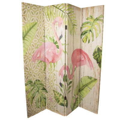 Flamingo Canvas Screen - Globe Imports