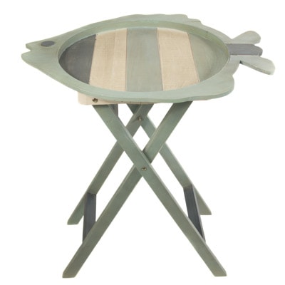 Wood Fish Folding Table - Globe Imports