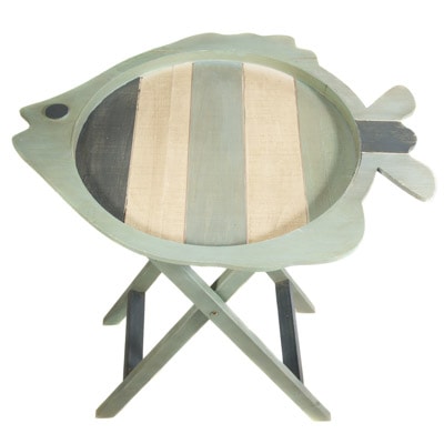 Wood Fish Folding Table - Globe Imports