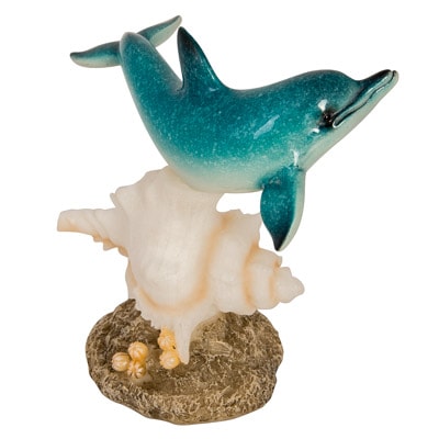 Dolphin on Light Up Shell - Globe Imports