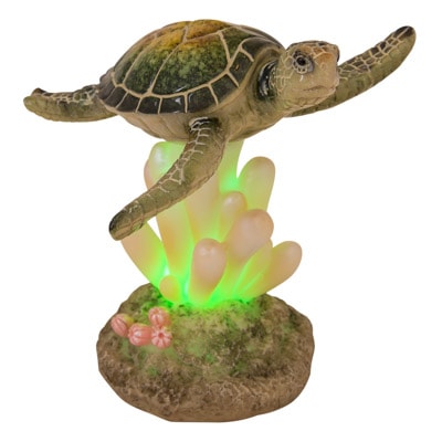 Turtle on Light Up Sea Anemone - Globe Imports