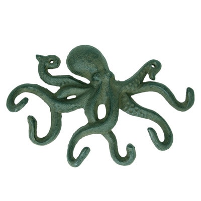 Neptune Tail Coat Hook - Globe Imports