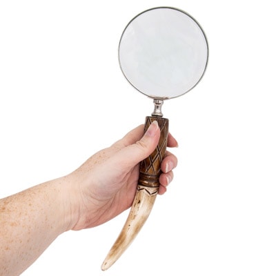 Horn Handled Magnifying Glass - Globe Imports