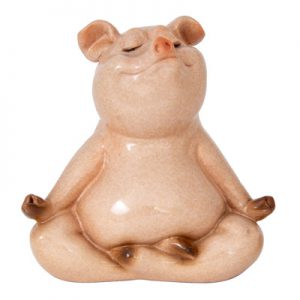Meditating Pig Figurine - Globe Imports