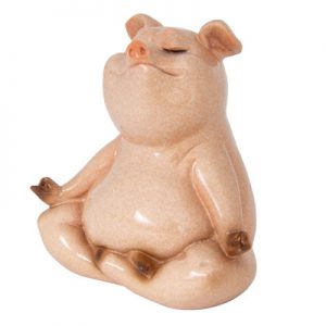 Meditating Pig Figurine - Globe Imports