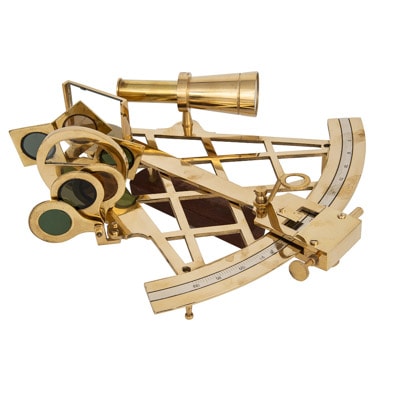 Sextant in Wood Box - Globe Imports