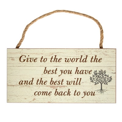 Give the Best Sign - Globe Imports