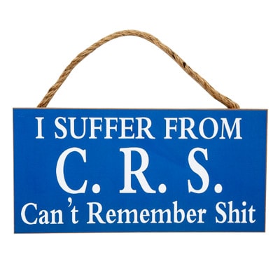 Suffer from C.R.S. Sign - Globe Imports