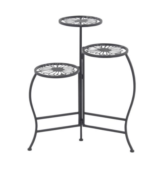 Metal Folding Triple Plant Stand - Globe Imports