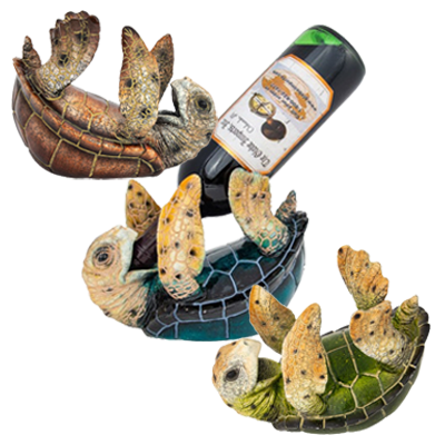 Assorted Drinking Sea Turtle Bottle Holder - Globe Imports