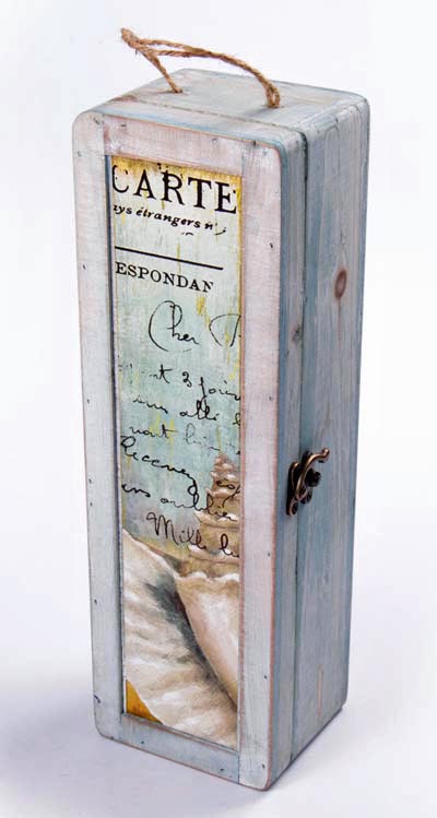 Shell Wine Box - Globe Imports