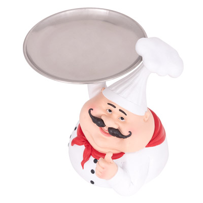 Chef Bust Holding Tray - Globe Imports