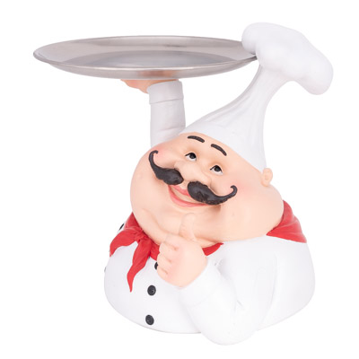Chef Bust Holding Tray - Globe Imports