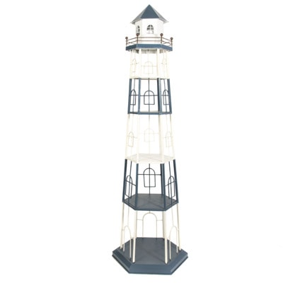 Metal Lighthouse Rack - Globe Imports