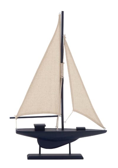 Decorative Blue Sailboat Model - Globe Imports