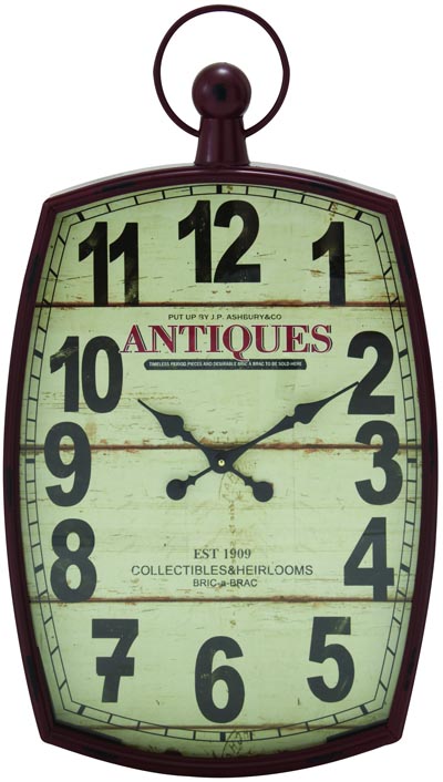 Antique Reproduction Wall Clock - Globe Imports