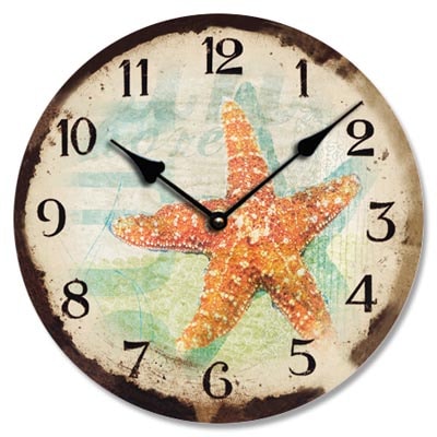 Starfish Wall Clock - Globe Imports