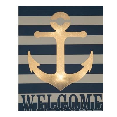 LED Welcome Anchor Sign - Globe Imports