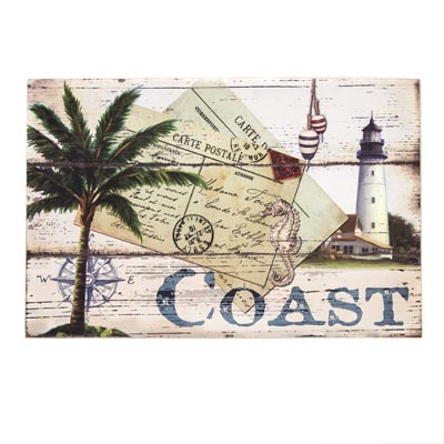 Decorative Coast Sign - Globe Imports